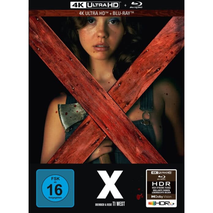 Porno-Horror-Thriller "X" erscheint als Ultra HD Blu-ray Mediabook - 4K Filme